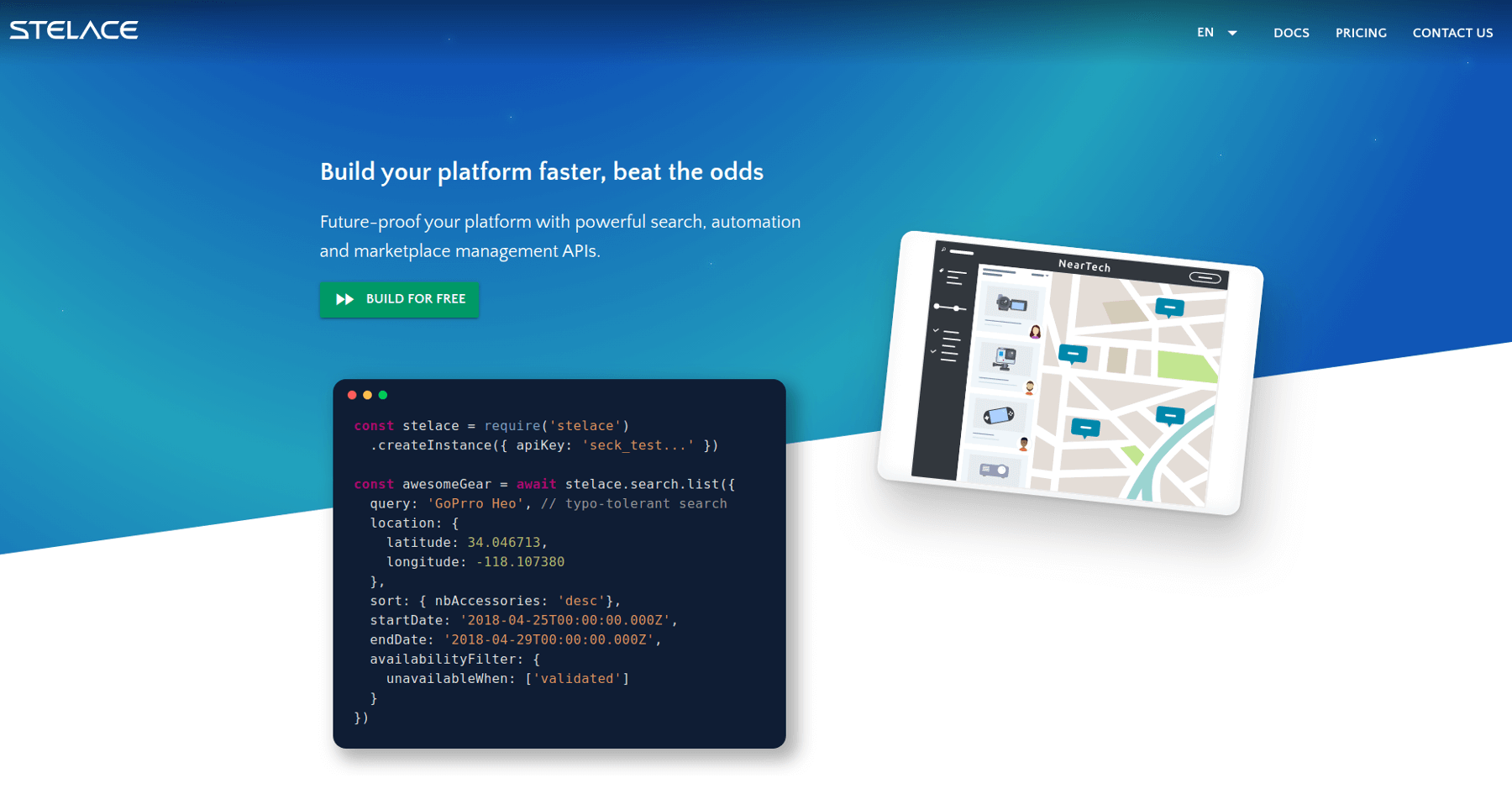 APIs and infrastructure for platforms built to last - Stelace